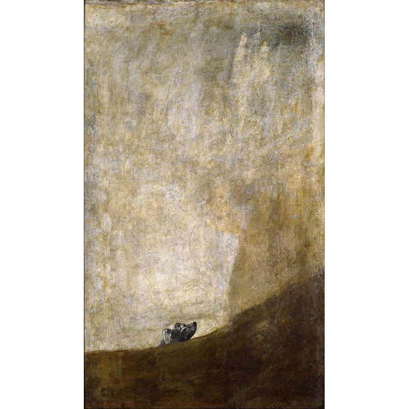 Obra de Arte - Perro semihundido - Francisco de Goya y Lucientes