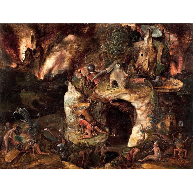 Obra de Arte - Paisaje infernal - El Bosco