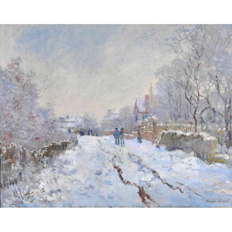 Obra de Arte - Snow Scene at Argenteuil, 1875 - Oscar-Claude Monet